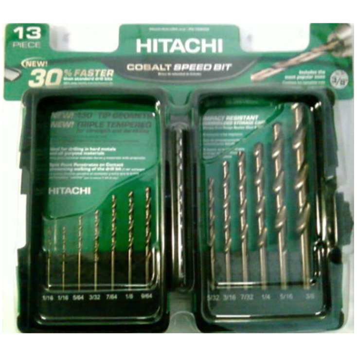Hitachi 13 piece Cobalt HSS Drill Bit Set — Belrose Industrial Supply